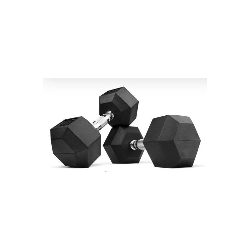 TKO Hex Dumbbell Rubber Coated (Pair)